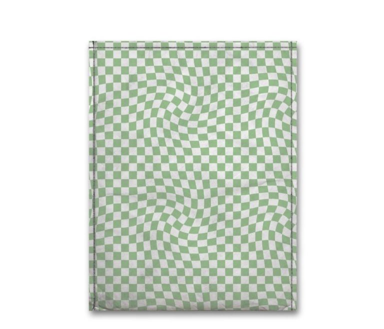 capa notebook - warped check verde | dobra