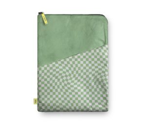 necessaire - warped check verde | dobra