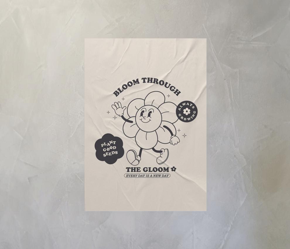 lambe autoadesivo - bloom | dobra